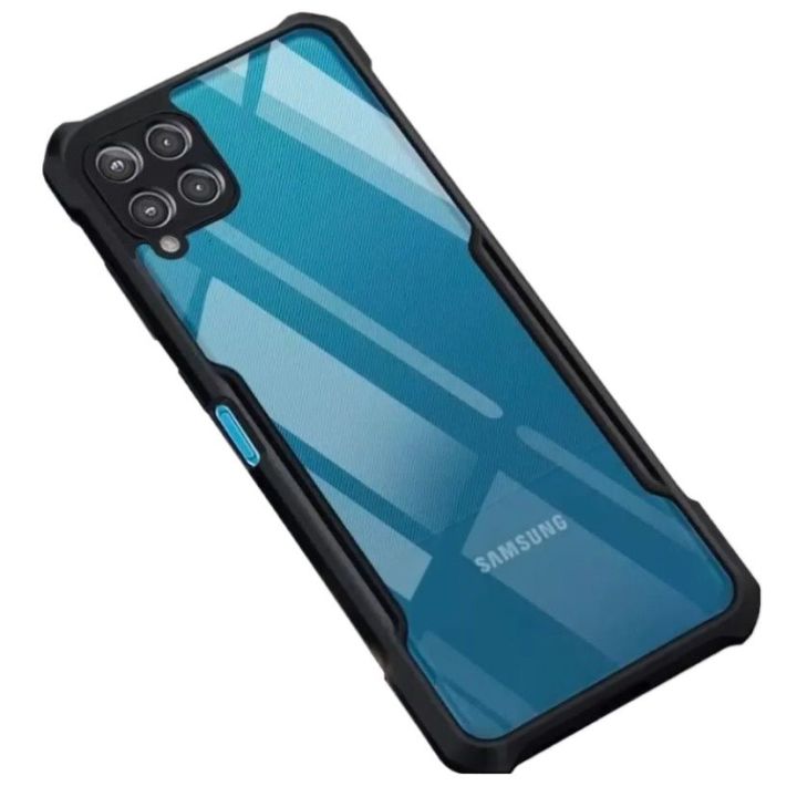 Samsung A12 / M12 / F12 (Same Size) Clear Transparent Bumper Cover Case ...