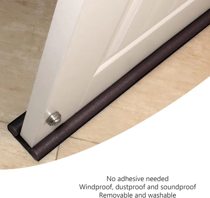 Door Bottom Sealing Strip Guard Sealer Stopper Weatherstrip Sound ...
