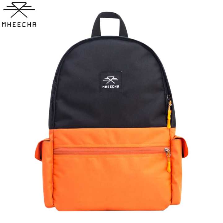 Mheecha Black/Orange Capsule Backpack - Bags | Mheecha Bags | Bags For ...