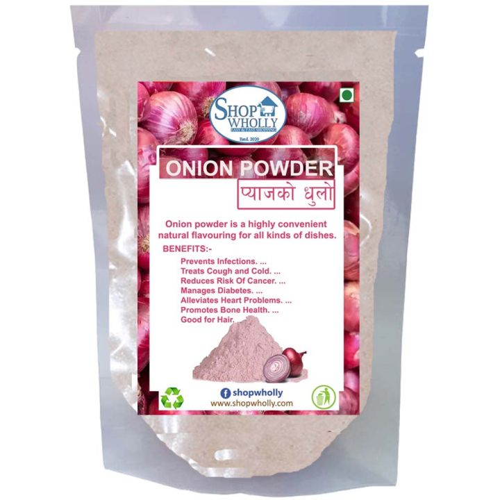 SHOP WHOLLY Onion Powder ( Pyaz Ko Dhulo ) - 500Gm | Daraz.com.np