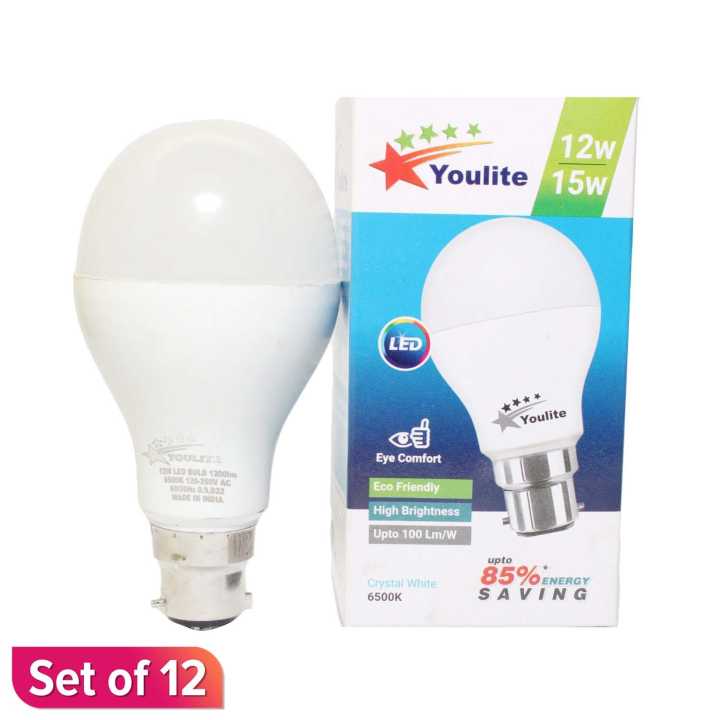 LED Bulb 12w Set Of 12 | Daraz.com.np