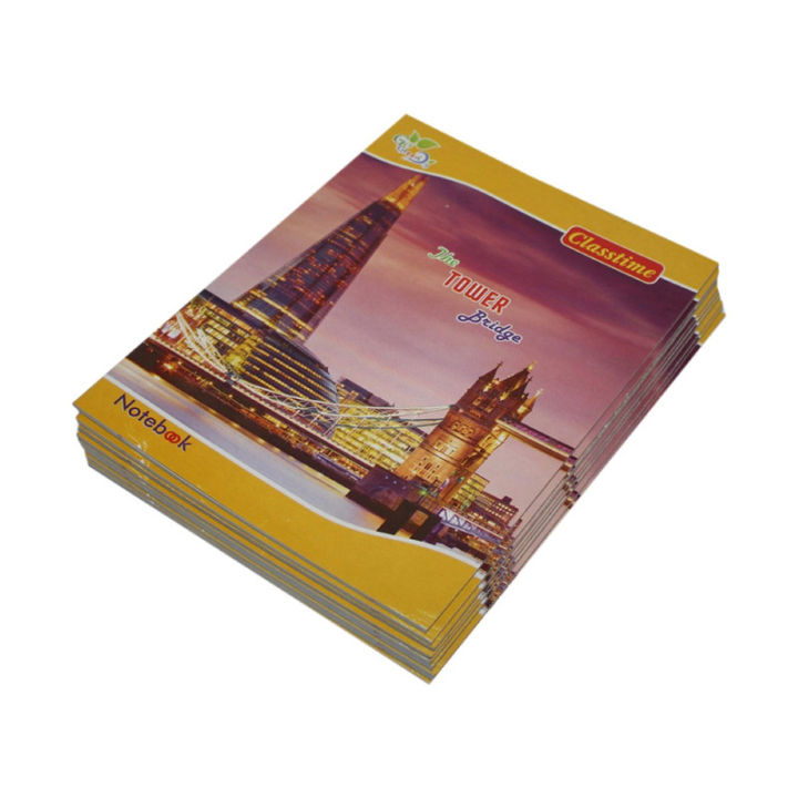 9Pieces Yellow/Golden Color The Tower Bridge Printed Math Copy | Daraz ...