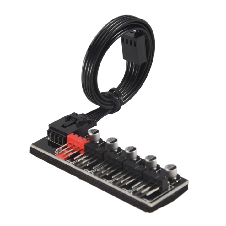 5 Port PC for 4 Pin PWM Cooler Cooling Fan Computer Cables Connectors ...