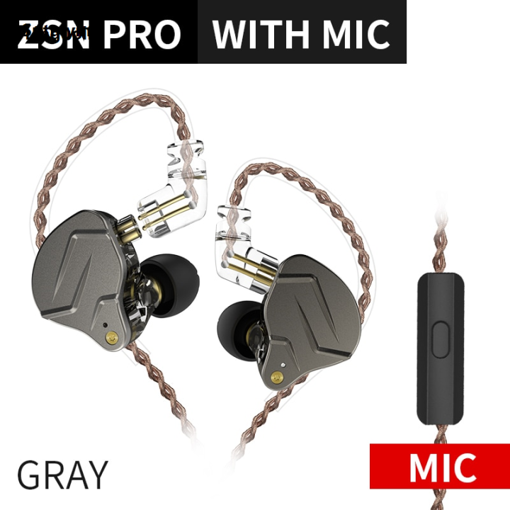 Linguolin Sutuiying KZ ZSN PRO 1BA 1DD Hybrid Drive In Ear Earphones ...