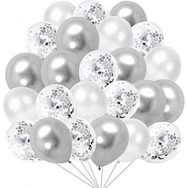 Silver Theme Party Decoration set - 60 Pcs | Daraz.com.np