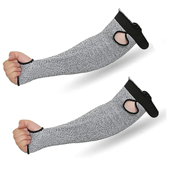 1Pair Adjustable Thin Skin Cut Counteractive Bruising Gardening Sleeves ...