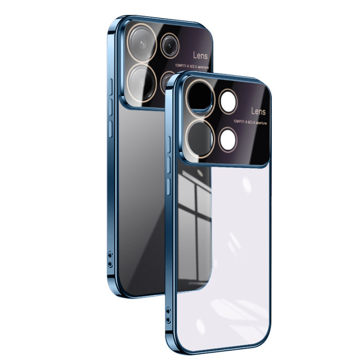 Vantime for Xiaomi Redmi Note 13 4G Case Crystal Clear Electroplating ...