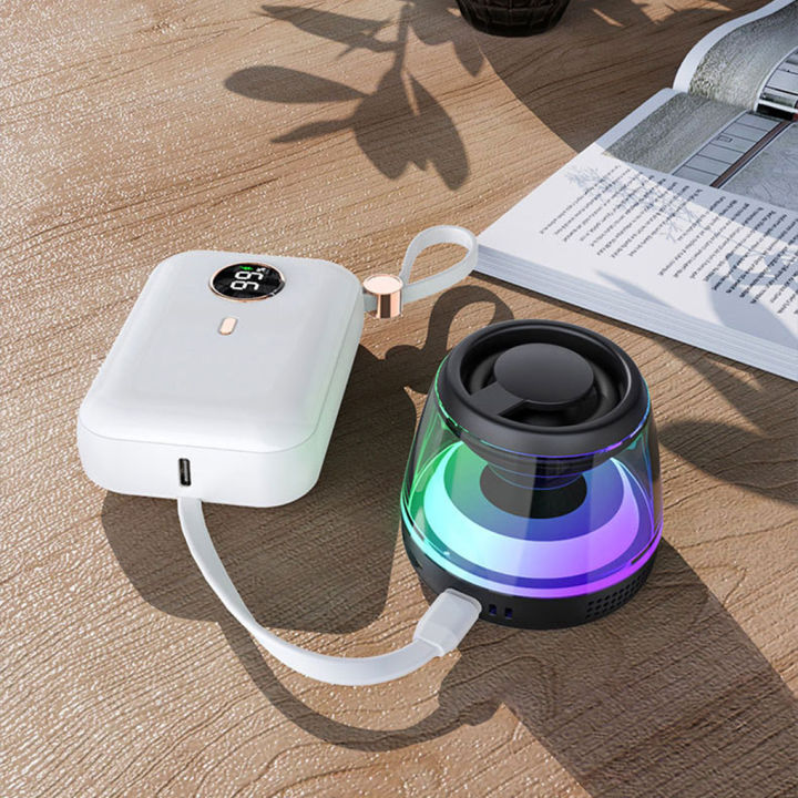 Small Mini Speaker With RGB Ambient Light And Magnetic Phone Holder ...