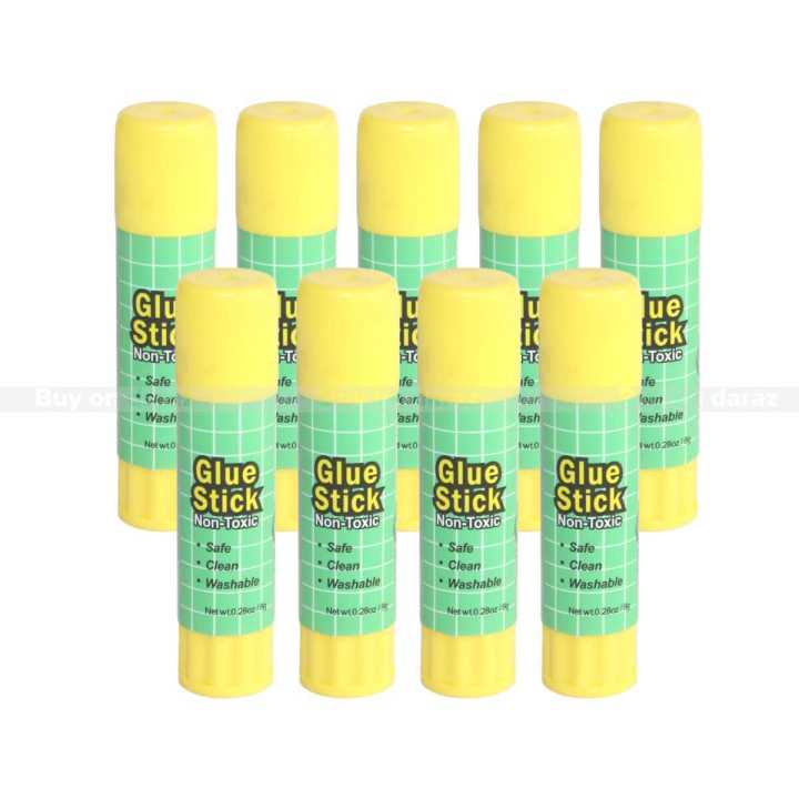 9Piece Green/Yellow Color Glue Stick 8g | Daraz.com.np