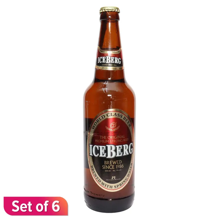 Iceberg Premium Strong Beer 650ml Set of 6 | Daraz.com.np