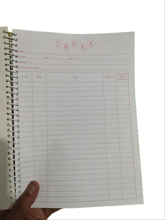 A4 Size Notebook 130 sheets (260 pages, both sides) 80 GSM Smooth Paper ...