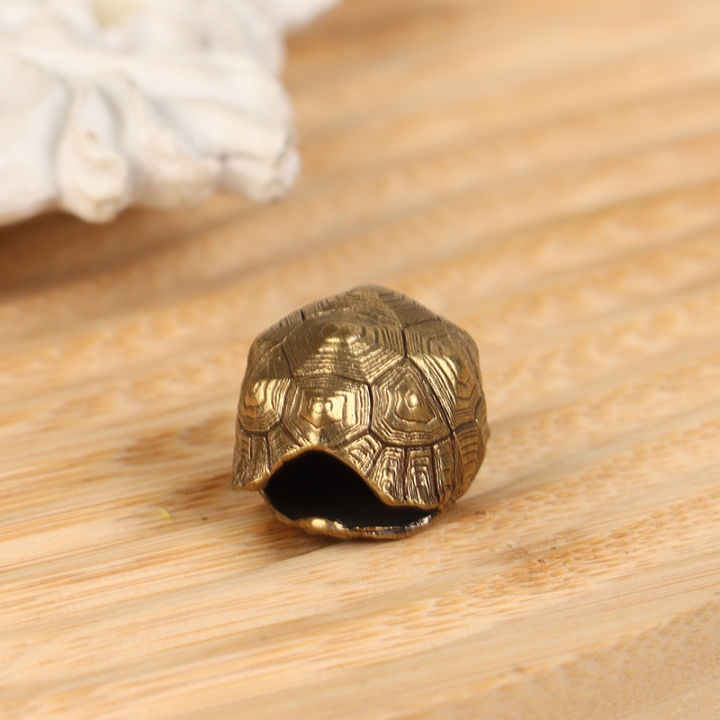 Creative Cute Brass Tortoise Shell Bell Car Key Chain Pendant Jewelry ...