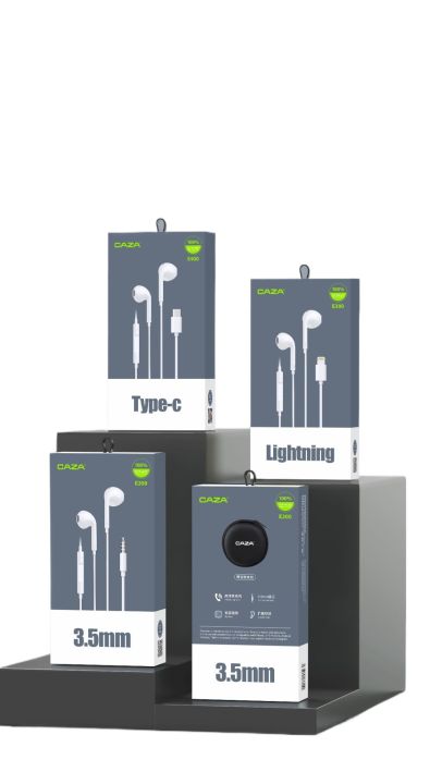 CAZA Subwoofer Semi Earphone Bluetooth Popup Lightning Earphone E300 ...