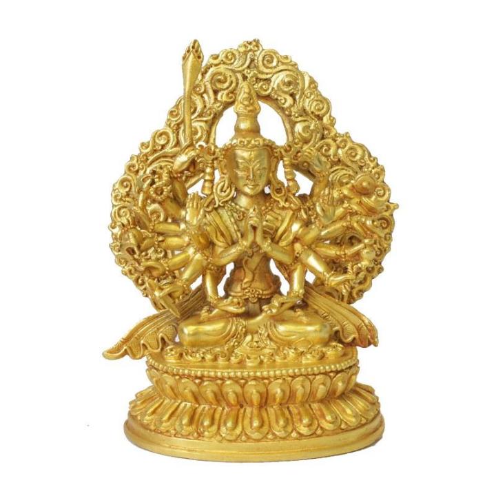 Copper/Gold Plated Lord Chandi Statue - 4" | Daraz.com.np