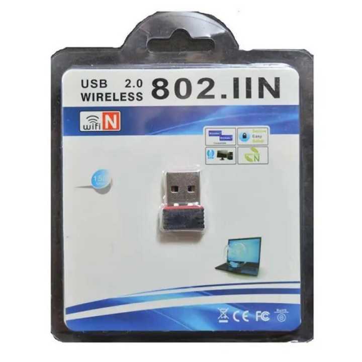 Usb 2.0 Wireless 802.11N 150 Mbps Nano Wifi Network Adapter Dongle ...