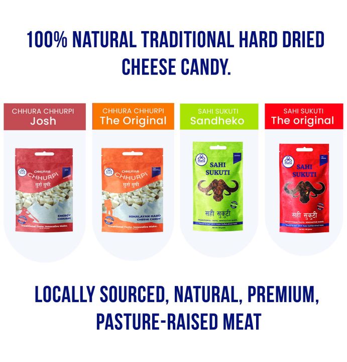 Churpi Combo pack Chhurra Chhurpi of Two Flavors (Josh & The Original ...