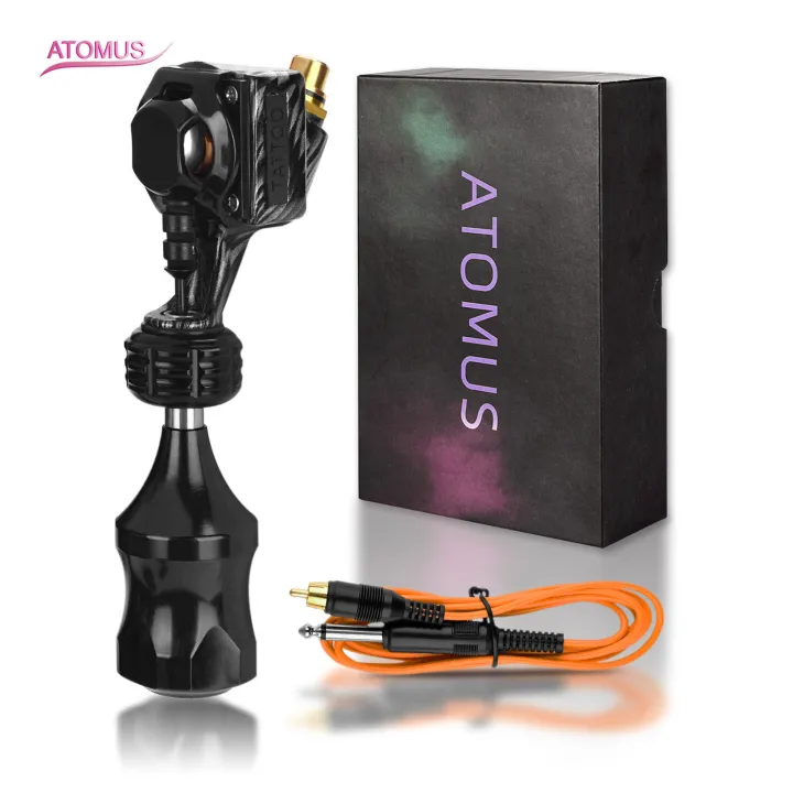 ATOMUS Stone Whale Black Shell Adjustable Long Pen Motor Tattoo Machine ...