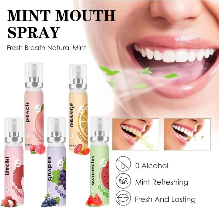 Mouth Freshener Spray – 22ml Pocket Oral Mist for Fresh Breath & Dry ...
