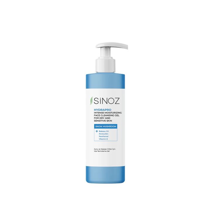 Sinoz Hydrapro Face Cleansing Gel 400 ml - For Dry Sensitive Skin ...