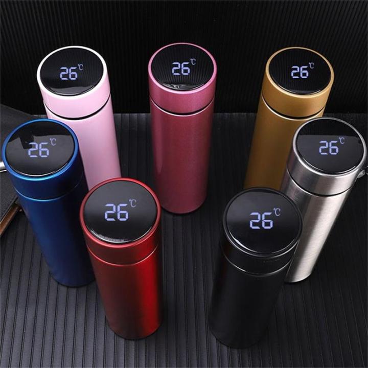Smart LED Temperature Display Stainless Steel Vacuum Flask - 450ml ...