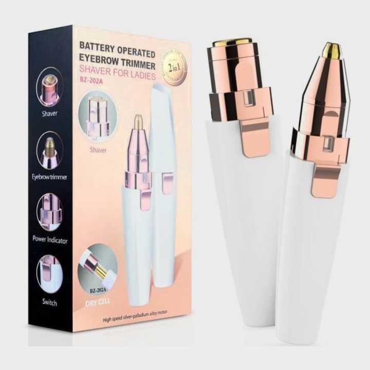 2 In 1 Battery Operated Eyebrow and Facial Hair Remover | Daraz.com.np