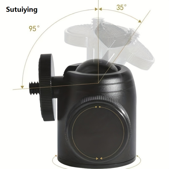 Sutuiying Safe Locking 1/4 inch Ball Screw Tripod Stand 360 Degree ...