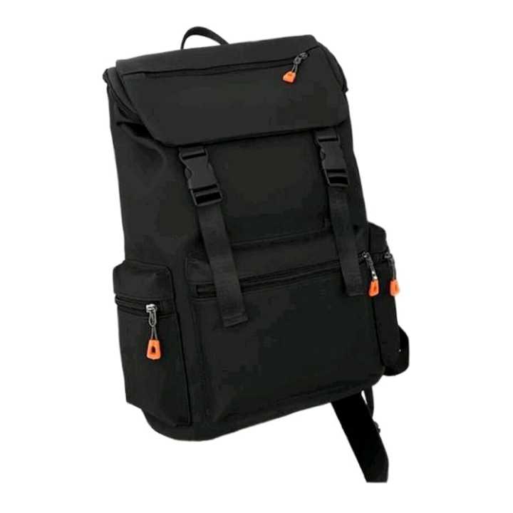 Black Solid Large Capacity Plain Black Backpack Bag For Men | Daraz.com.np