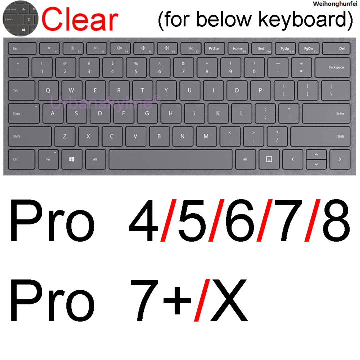 WeihonghunfeiLuxury 【KAMDSS015】Keyboard Cover for Surface 8 6 5 4 3 2 X ...