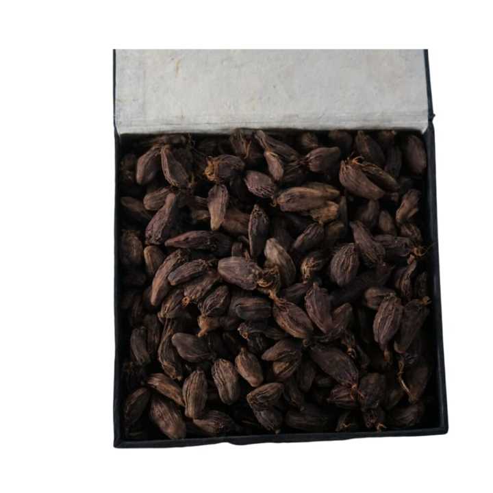 Premium Organic Black Cardamom 1kg gift box with customizable gift card ...