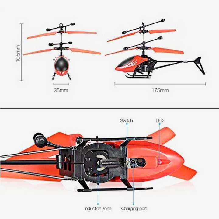 Infrared Induction Helicopter Hand Induction Control Usb Charger Flying ...