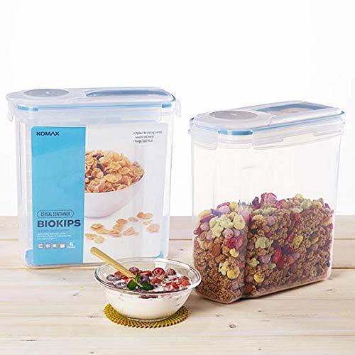 Komax Biokips Plastic Airtight Cornflakes Cereal Container (4-L ...