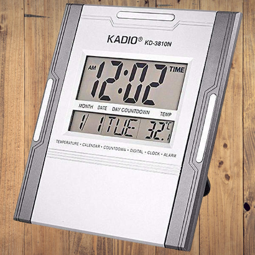 Kadio Lcd Digital Wall Clock + Table Clock | Daraz.com.np