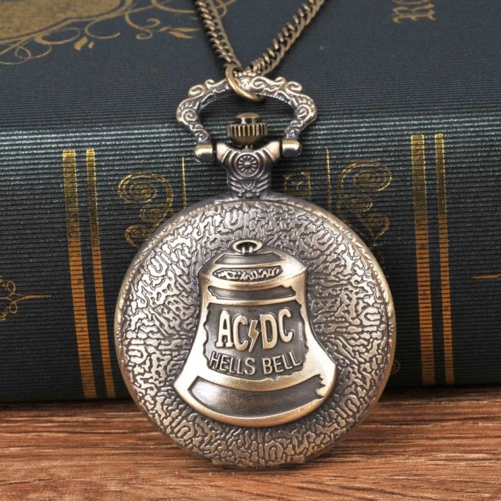 Large Pocket Watch Bronze Big Clock Vintage Bronze Quartz Pocket Watch ...