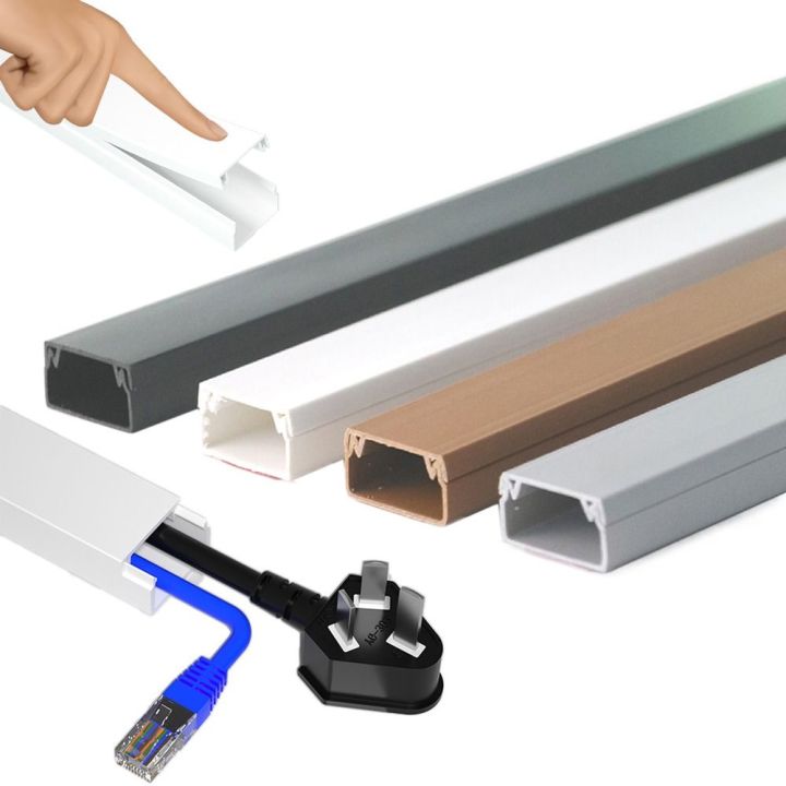 High Quality 1m Wire Conduit Rectangle Paintable Cord Hider Self ...