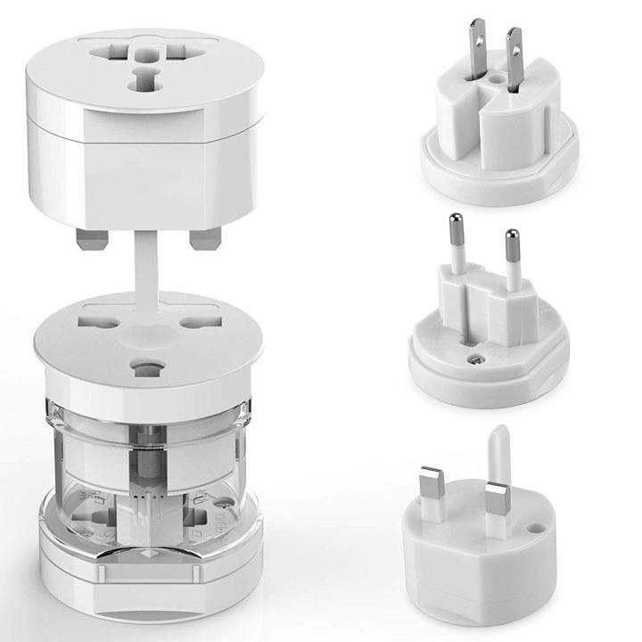 4 in 1 Cylindrical Shape Universal Travel AC Adapter, Power Outlet ...