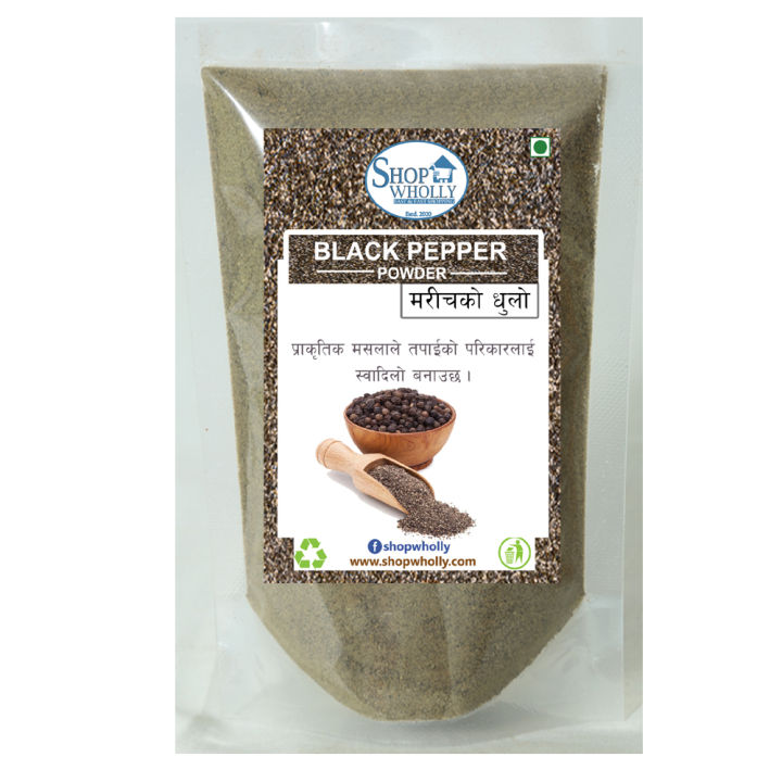 ShopWholly Premium Black Pepper (Marich) Powder – 100% Natural Kali ...
