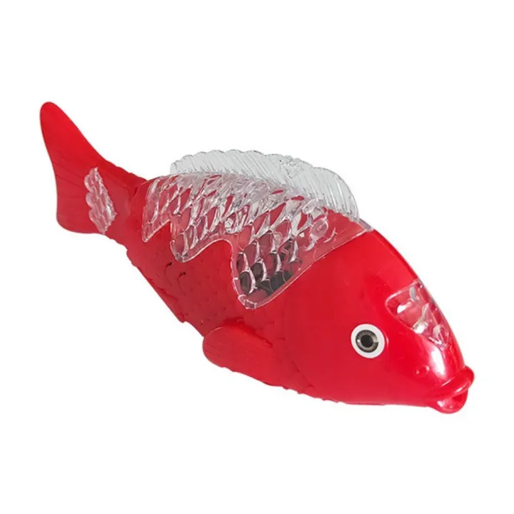 Battery Operate Funny Wobble Fish Toy With Light And Music For Kids ...