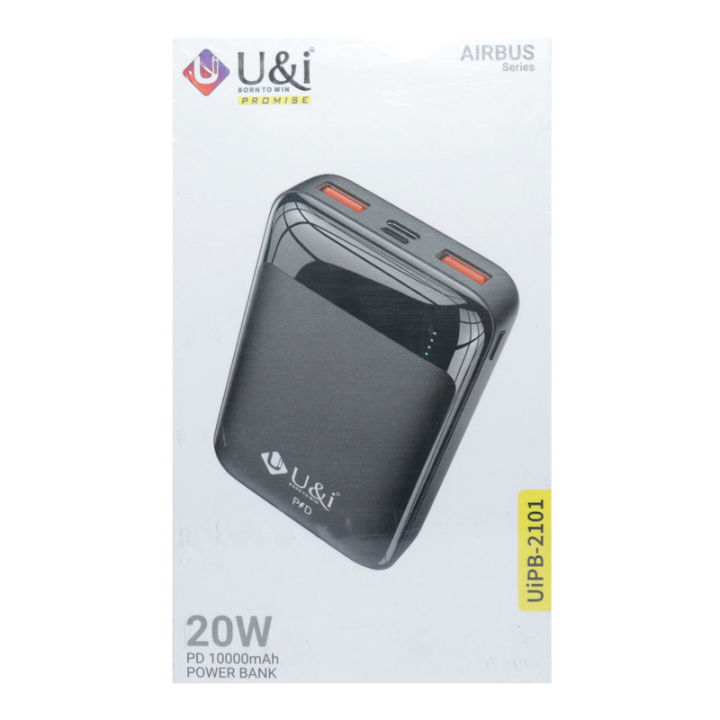 U&I Airbus Series 10000mah Fast Charging Power Bank | Daraz.com.np