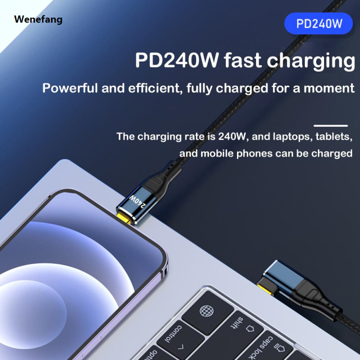 Wenefang Type C To Type C Cable 240W PD Fast Charging Line 50/100/150cm ...