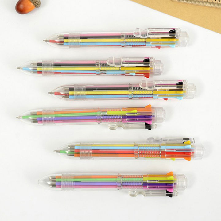 Multi-Color 8 In 1 Color Ballpoint Pen Ball Point Pens Kids School ...