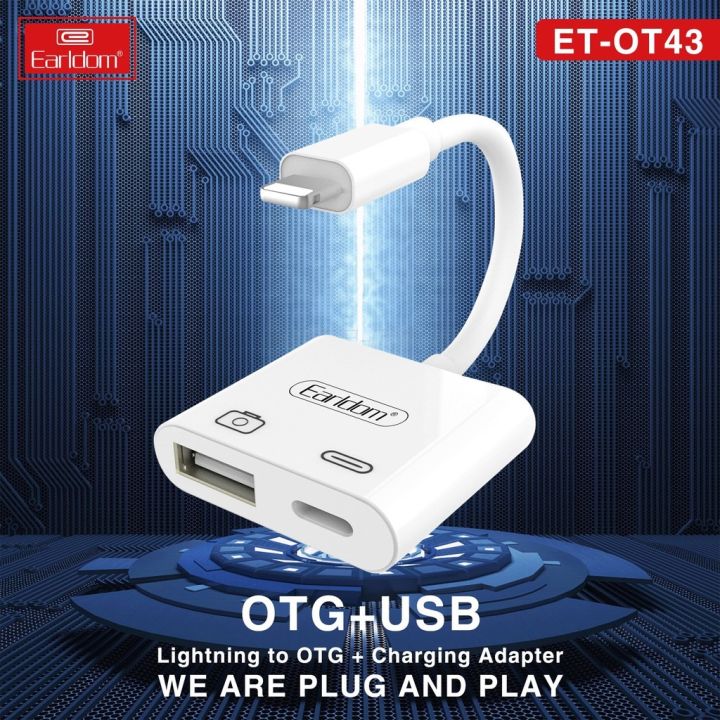 Earldom OT43 Lightning to OTG Plus Charging Adapter | Daraz.com.np