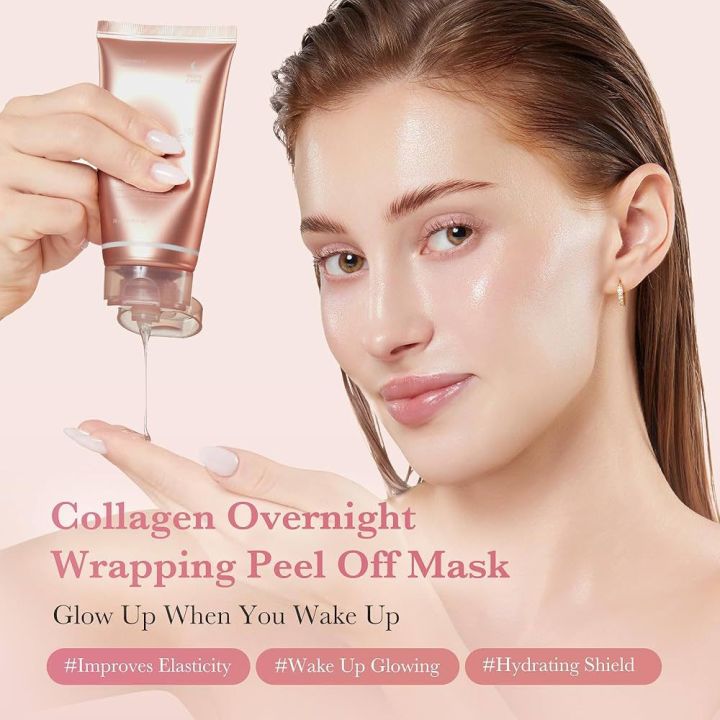 Medi cube Mask - Collagen Night Wrapping Peel Off Facial Mask – Brown ...