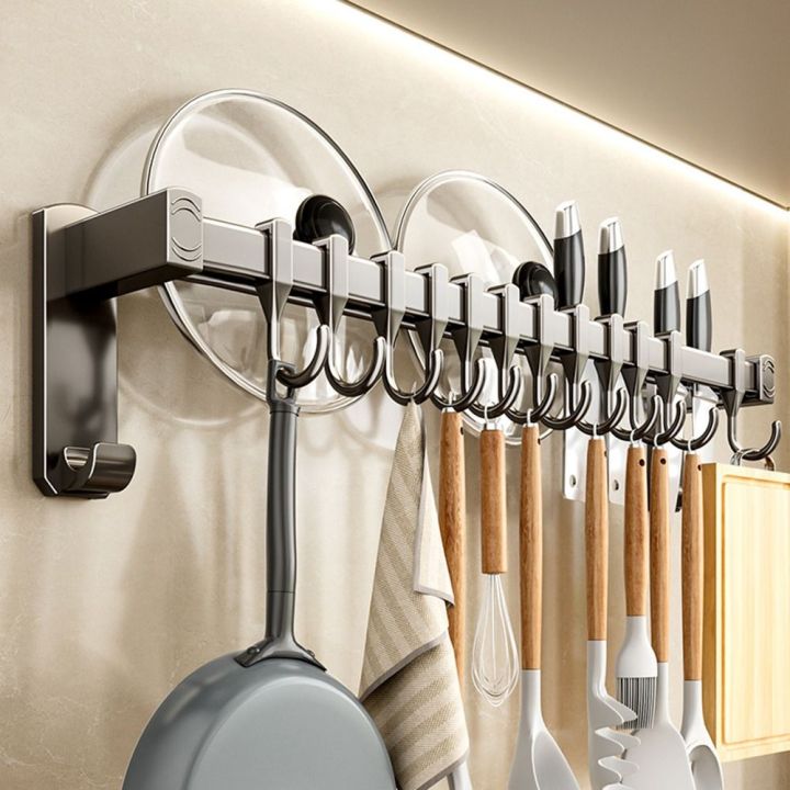 High Quality Multifunctional Kitchen Utensil Rack Wall Hanging Rod ...