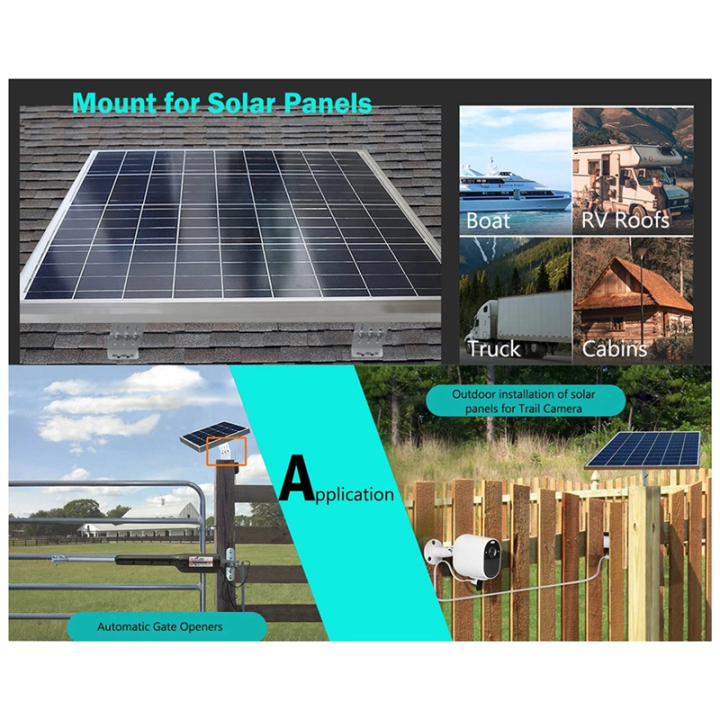 OUMERY Adjustable Solar Panel Mounting Bracket 0-180° Tilt Adjustable ...