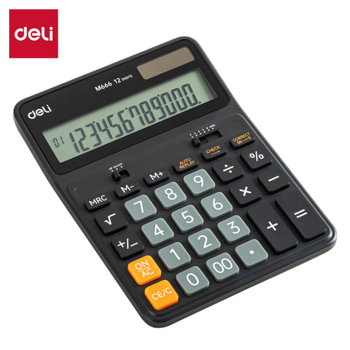 Deli 12-Digit Office Calculator EM666 | Daraz.com.np