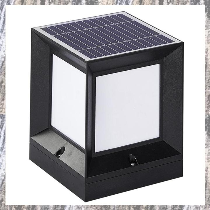 1 Piece Solar Powered Pillar Lamp Outdoor Waterproof Wall Light for ...