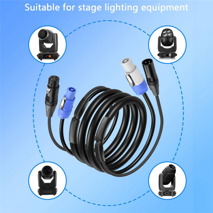 DMX512 Extension Cable Stage Lighting Hybrid Cable forStage Lighting ...