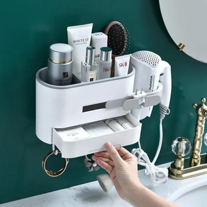 Wall-Mounted Multifunctional Drawer Rack Sub Storage Rack Bathroom ...