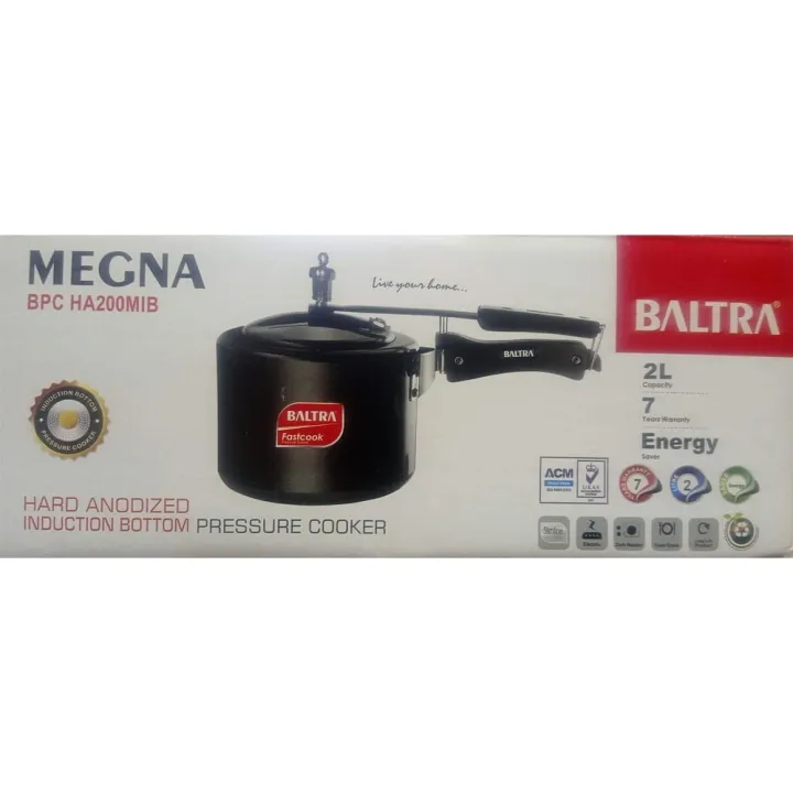 Baltra Megna Hard Anodized Induction Base Pressure Cooker 2 Litres ...