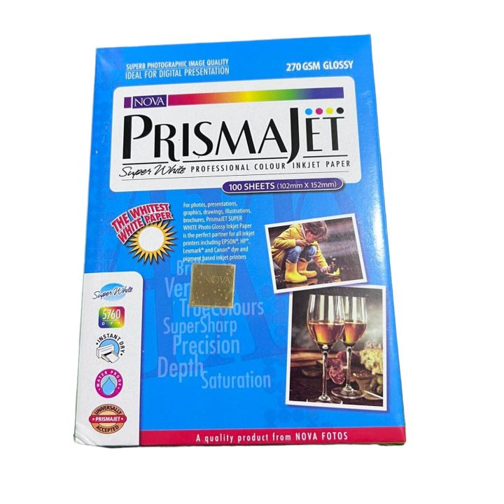 Photo Paper (Nova Prismajet) 4R 4'×6' | Daraz.com.np